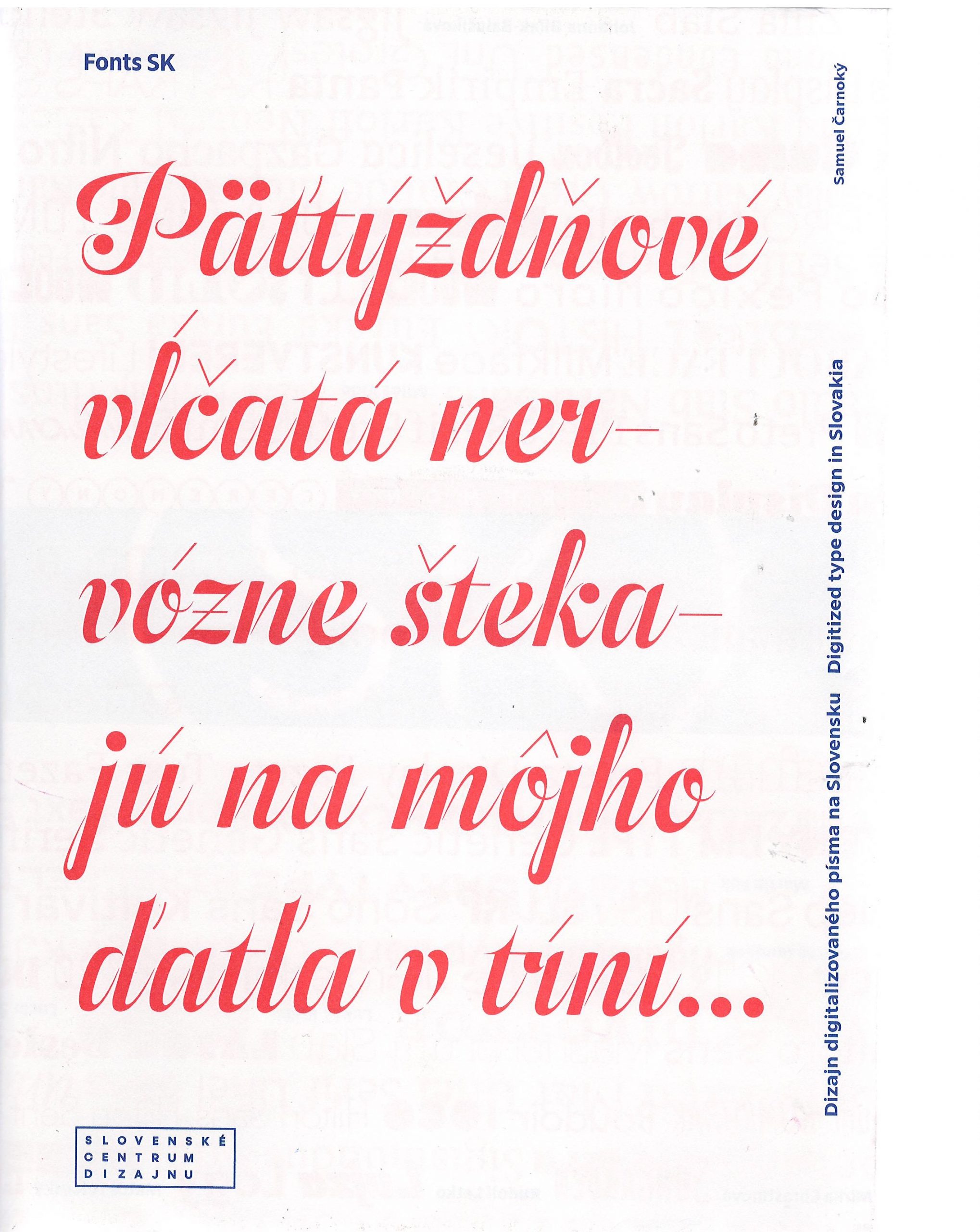Fonts SK – dizajn digitalizovaného písma na Slovensku – digitized type ...