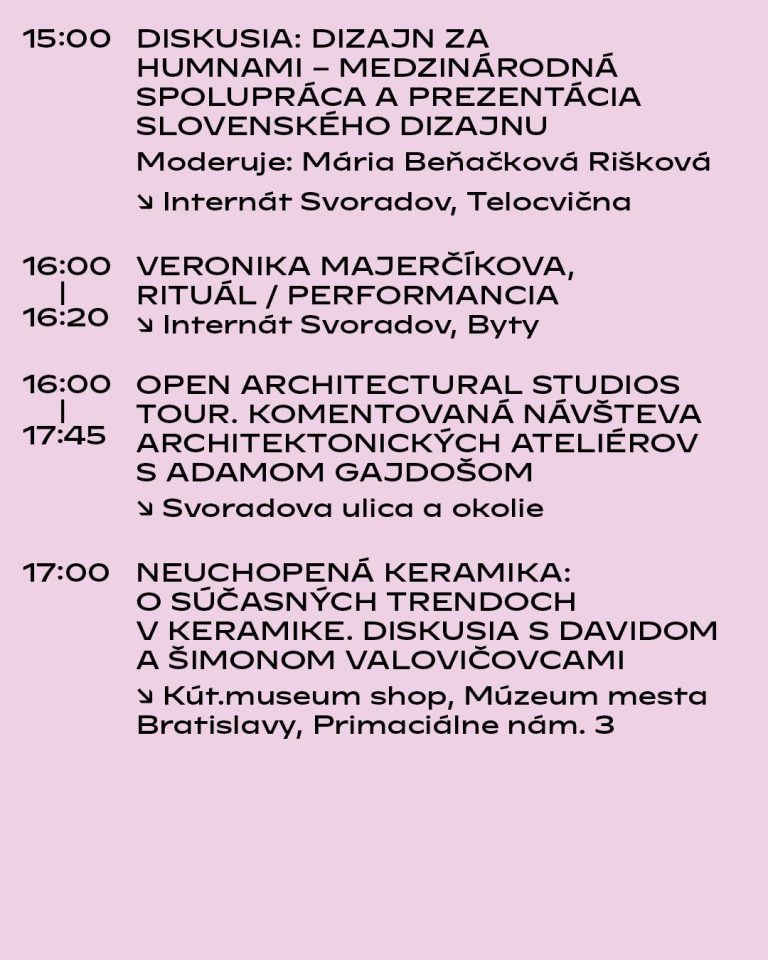 Slovenské centrum dizajnu pozýva na Bratislava Design Week 2025 ...